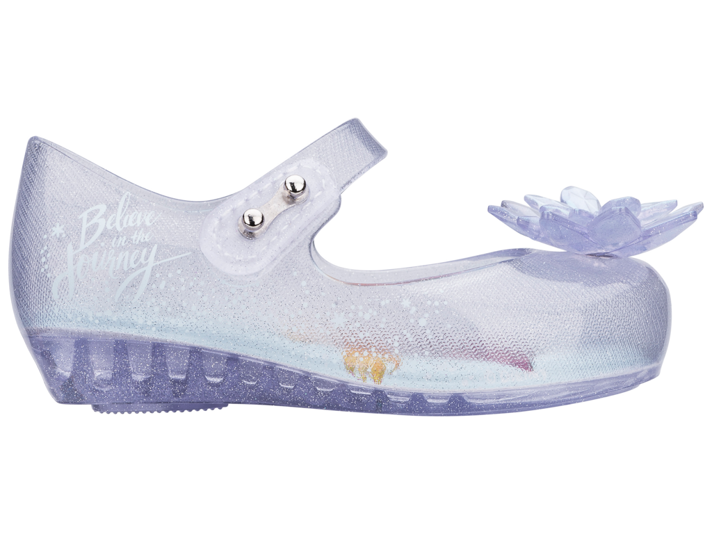Mini Melissa Ultragirl + Frozen Glass Glitter Blue | melissa shoes Japan
