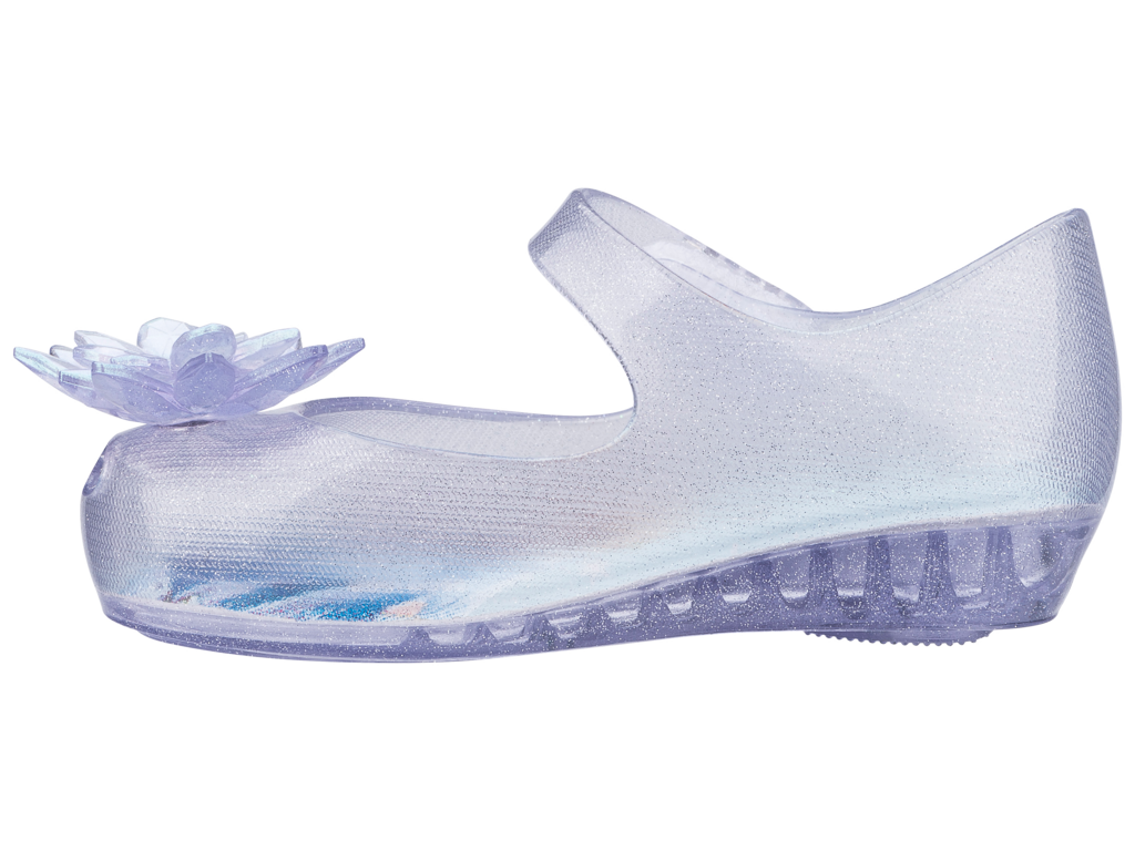 Mini Melissa Ultragirl + Frozen Glass Glitter Blue | melissa shoes Japan